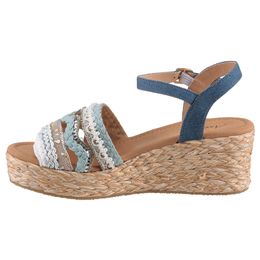 Aniston Sandalette Damen Gr&ouml;&szlig;e 37 hellblau / wei&szlig;