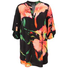 Doris Streich Bluse Damen Gr&ouml;&szlig;e XL/XXL koralle / schwarz