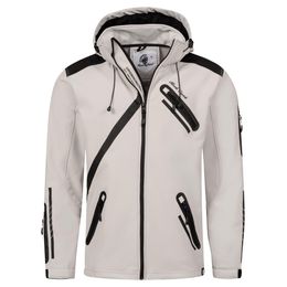 Rock Creek Outdoorjacke Herren Gr&ouml;&szlig;e L greige / schwarz