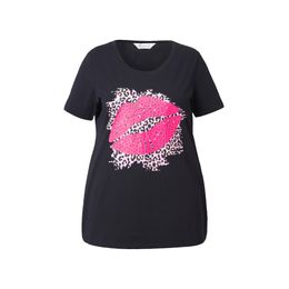 MIAMODA T-Shirt Damen Gr&ouml;&szlig;e 10XL pitaya / pastellpink / schwarz