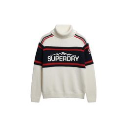 Superdry & Co Pullover 'Apres Ski' Damen Gr&ouml;&szlig;e XL marine / rot / naturwei&szlig;