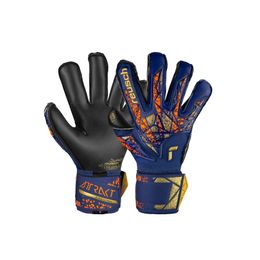 Reusch Torwarthandschuh 'Attrakt Gold X Evolution' Herren Gr&ouml;&szlig;e L blau / gelb / orange / schwarz