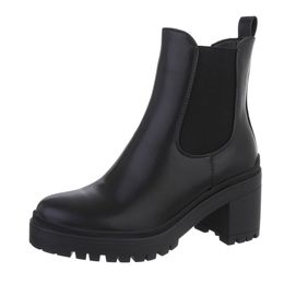 Ital-Design Chelsea Boots Damen Gr&ouml;&szlig;e 41 schwarz Winterschuhe