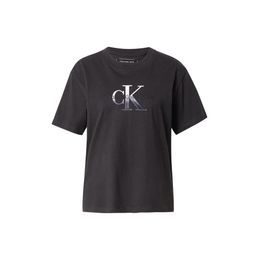 Calvin Klein Jeans T-Shirt Damen Gr&ouml;&szlig;e XXL graphit / schwarz / wei&szlig;