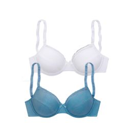 Nuance BH Damen Gr&ouml;&szlig;e 85 taubenblau / wei&szlig;