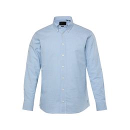 JP1880 Hemd Herren Gr&ouml;&szlig;e 4XL hellblau / offwhite