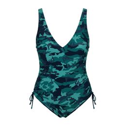 Studio Untold Badeanzug Damen Gr&ouml;&szlig;e 7XL marine / t&uuml;rkis / petrol
