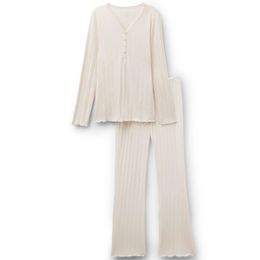 Intimissimi Pijama 'Sweet Pointelle' Damen Gr&ouml;&szlig;e S creme Winterkleid