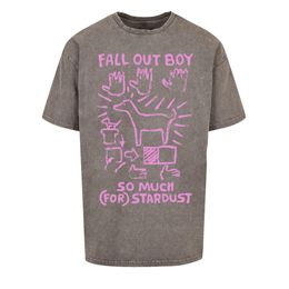 F4NT4STIC T-Shirt 'Fall Out Boy Pink Dog So Much Stardust' Herren Gr&ouml;&szlig;e 4XL grau / mauve