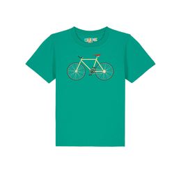 Watabout.kids T-Shirt 'Yellow Bike' Jungen Gr&ouml;&szlig;e 98/104 gelb / grasgr&uuml;n / schwarz