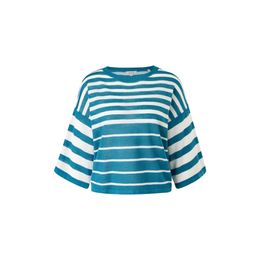 s.Oliver Pullover Damen Gr&ouml;&szlig;e M cyanblau / wei&szlig;