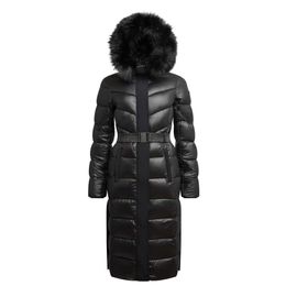Jack1t Jacke ' Diamond Belt Extra Long Puffer Coat ' Damen Gr&ouml;&szlig;e L schwarz