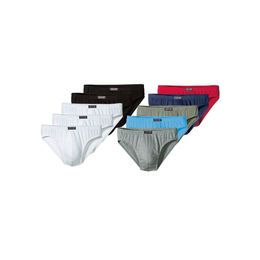 H.I.S. H.I.S Basic Slips (10 St&uuml;ck) Herren Gr&ouml;&szlig;e XS marine / grau / rot / schwarz / wei&szlig;