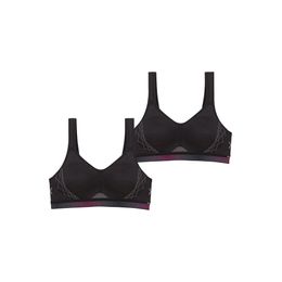 Triumph Sport-BH ' Triaction Cardio Flow ' Damen Gr&ouml;&szlig;e 85 schwarz