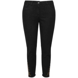 MIAMODA Jeans Damen Gr&ouml;&szlig;e 47/48 schwarz