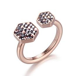 Kingka Ring Damen Gr&ouml;&szlig;e 56 rosegold
