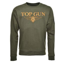 Top Gun Sweatshirt '20213005 ' Herren Gr&ouml;&szlig;e S gr&uuml;n / mischfarben