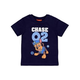 PAW PATROL T-Shirt Jungen Gr&ouml;&szlig;e 122 blau / dunkelblau / braun / wei&szlig;