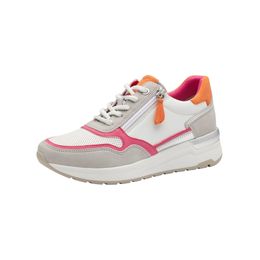 Marco Tozzi Sneaker Damen Gr&ouml;&szlig;e 36 grau / orange / pink / wei&szlig;