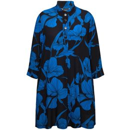 Ulla Popken Tunika Damen Gr&ouml;&szlig;e M/L blau / schwarz