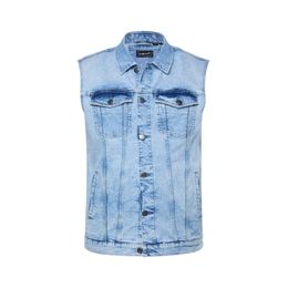 Men Plus Weste Herren Gr&ouml;&szlig;e L blue denim