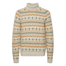Blend Pullover Herren Gr&ouml;&szlig;e L beige / grau / rot