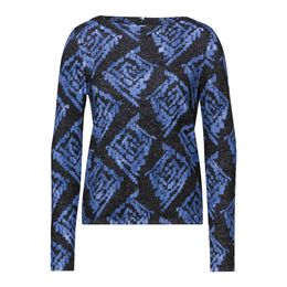 Cecil Kuscheliges Print - Shirt Damen Gr&ouml;&szlig;e XL blaumeliert