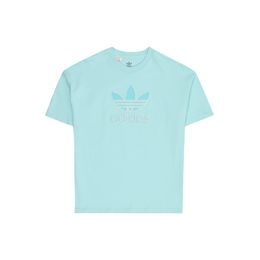adidas originals T-Shirt 'Trefoil' Jungen Gr&ouml;&szlig;e 146 t&uuml;rkis / hellblau / wei&szlig;