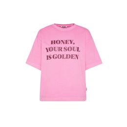 Senses.the Label T-Shirt TE:CLA Oversized mit Wording Print Damen Gr&ouml;&szlig;e S ros&eacute;