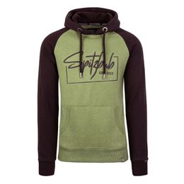 Spitzbub Sweatshirt 'Raglan Street' Herren Gr&ouml;&szlig;e M pastellgr&uuml;n / schwarz