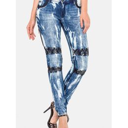 Cipo & Baxx Cipo & Baxx Jeans Damen Gr&ouml;&szlig;e 32 blue denim / hellblau / schwarz