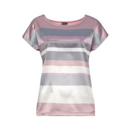 Laura Scott T-Shirt Damen Gr&ouml;&szlig;e XS grau / rosa / ros&eacute; / wei&szlig;