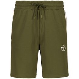 Sergio Tacchini Sportshorts 'Pietrapertosa' Herren Gr&ouml;&szlig;e S khaki / wei&szlig;