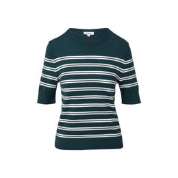 s.Oliver Pullover Damen Gr&ouml;&szlig;e L petrol / wei&szlig;
