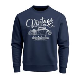 Neverless Sweatshirt 'Vintage Car' Herren Gr&ouml;&szlig;e XL navy