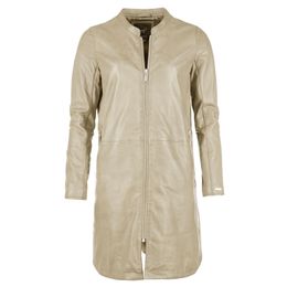 Maze Ledermantel '420-20-40' Damen Gr&ouml;&szlig;e XS beige
