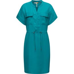 Ragwear Kleid Damen Gr&ouml;&szlig;e 34 cyanblau Winterkleid