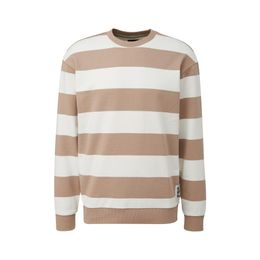 QS Sweatshirt Herren Gr&ouml;&szlig;e S camel / schwarz / wei&szlig;