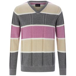 Babista Pullover 'Onir' Herren Gr&ouml;&szlig;e XXXL beige / grau / pink / wei&szlig;