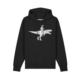 Watapparel Sweatshirt ' Astronaut on T-Rex ' Herren Gr&ouml;&szlig;e XXXL schwarz / wei&szlig;