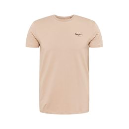 Pepe Jeans T-Shirt Herren Gr&ouml;&szlig;e XL beige / schwarz