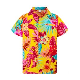 King Kameha Shirt 'Pineapple' Herren Gr&ouml;&szlig;e 6XL gelb