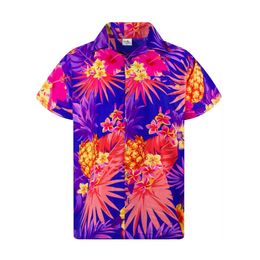 King Kameha Shirt 'Pineapple' Herren Gr&ouml;&szlig;e XS royalblau
