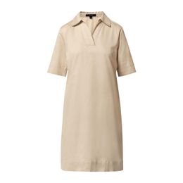comma, COMMA Blusenkleid Damen Gr&ouml;&szlig;e 40 beige Winterkleid