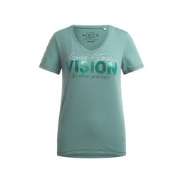 SOCCX T-Shirt Damen Gr&ouml;&szlig;e L smaragd