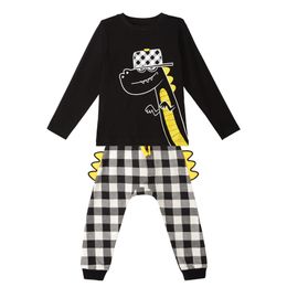 Denokids Set 'Plaid Dino' Jungen Gr&ouml;&szlig;e 122 schwarz