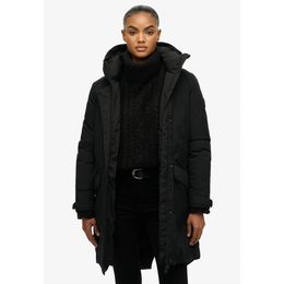 Superdry & Co Parka 'City Fishtail' Damen Gr&ouml;&szlig;e XL schwarz Winterjacke