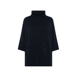 Senses.the Label Rollkragenpullover mit verk&uuml;rzten &Auml;rmeln Damen Gr&ouml;&szlig;e XL/XXL blau