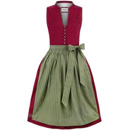 Stockerpoint Dirndl Damen Gr&ouml;&szlig;e 36 oliv / bordeaux