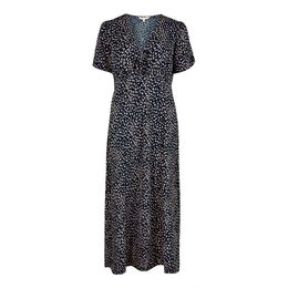 Apricot Animal Print Midaxi Dress ' ' Damen Gr&ouml;&szlig;e 44 navy Winterkleid
